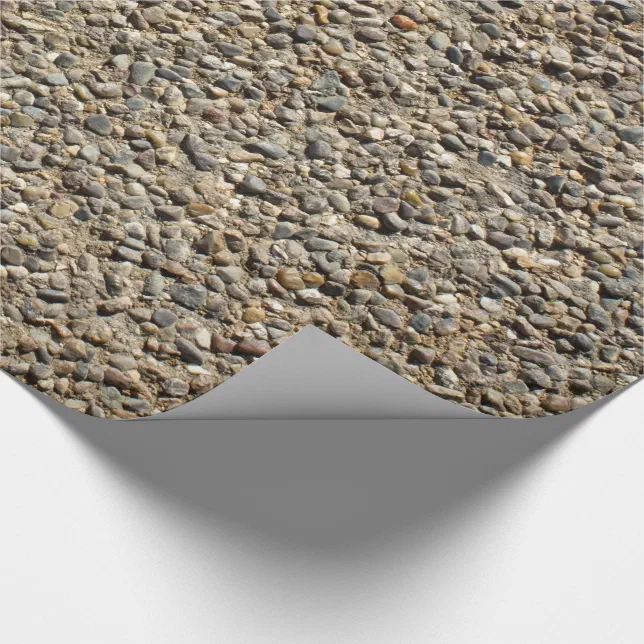 Gravel and Sand Rock Nature Photography Wrapping Paper | Zazzle