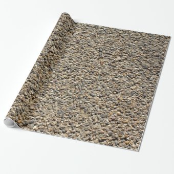 Gravel and Sand Rock Nature Photography Wrapping Paper | Zazzle