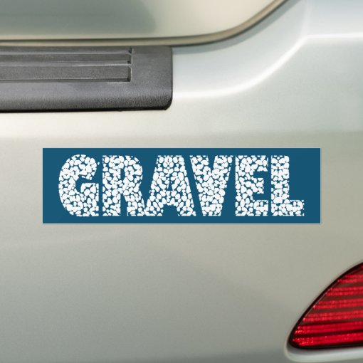 Gravel Cycling Bumper Sticker | Zazzle