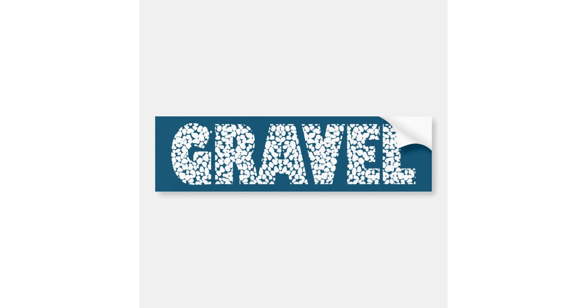 Gravel Cycling Bumper Sticker | Zazzle