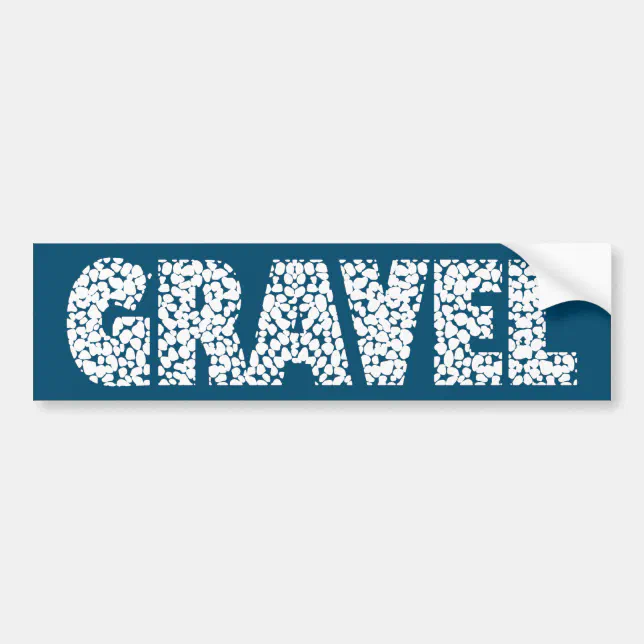 Gravel Cycling Bumper Sticker | Zazzle