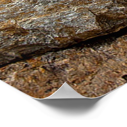 Gravel small stone wall poster | Zazzle