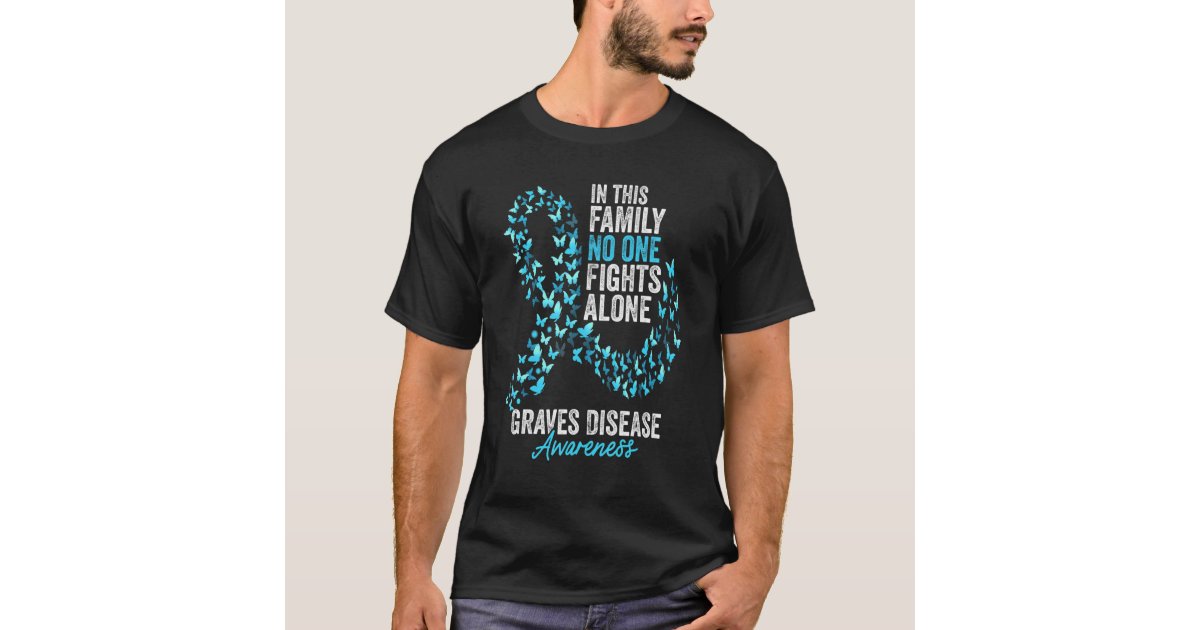 Graves Disease Awareness Month Butterflies Light B T-Shirt | Zazzle