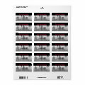 Graveyard fog creepy cemetery Halloween address Label | Zazzle