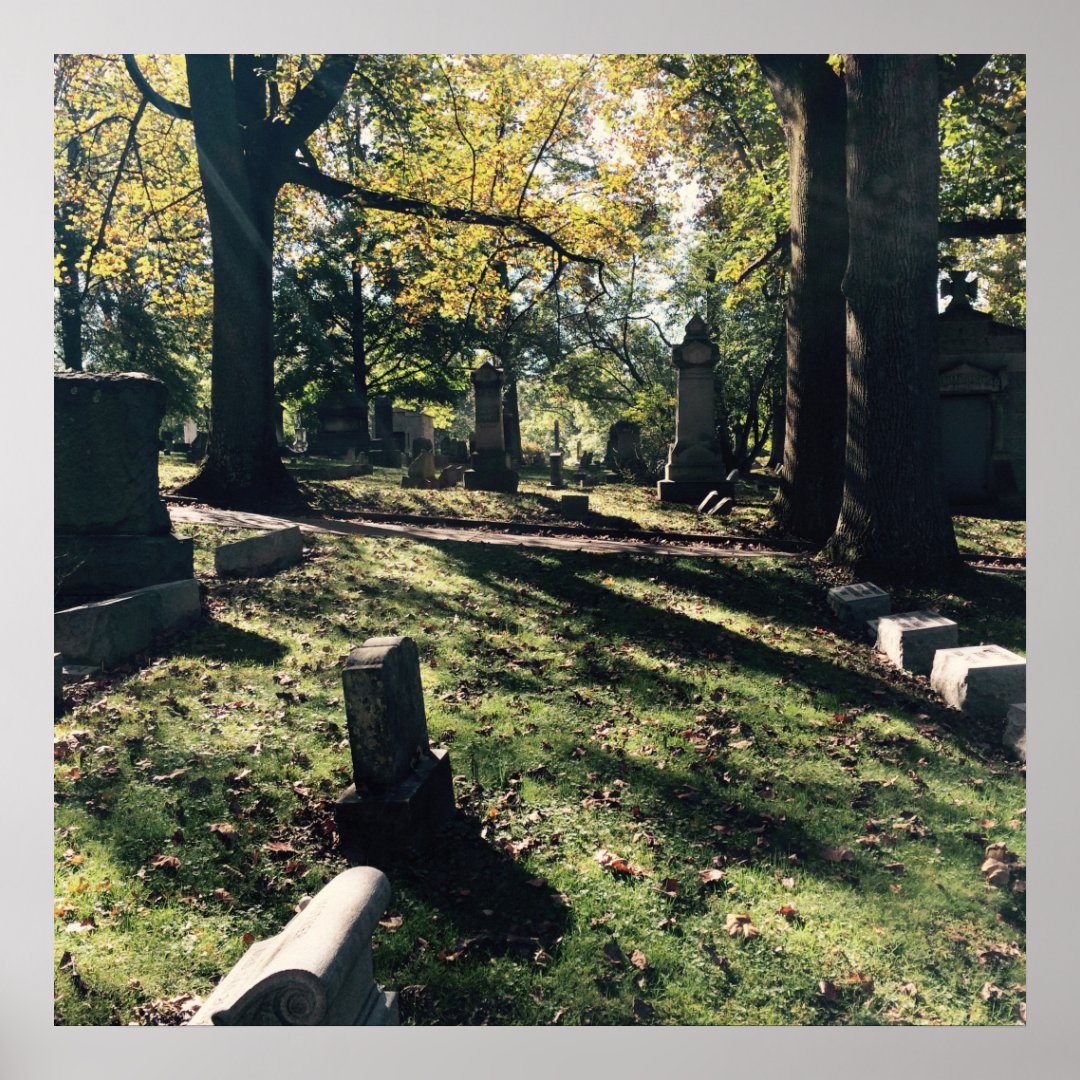 Graveyard Scene Poster | Zazzle