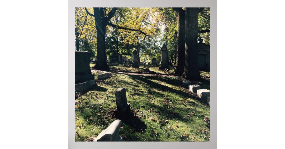 Graveyard Scene Poster | Zazzle