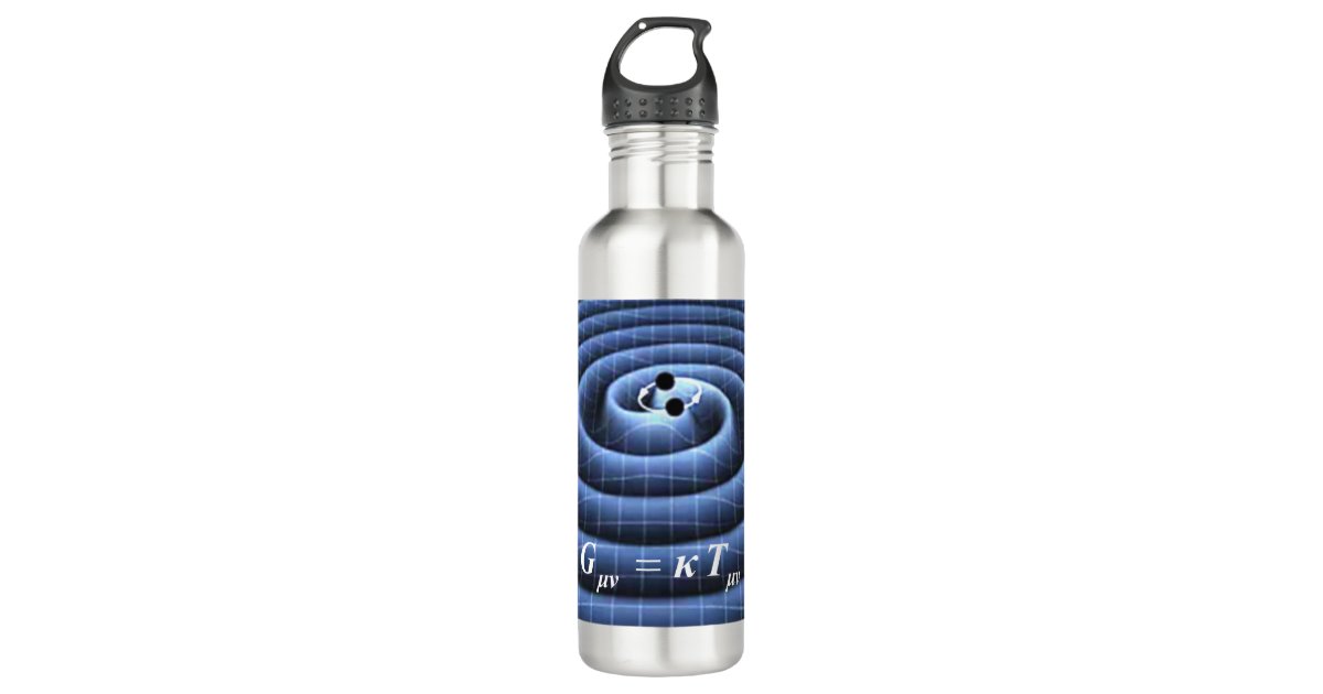 Gravitational waves physics water bottle | Zazzle