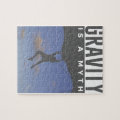 Gravity Is A Myth Rock Wall Climbing Jigsaw Puzzle | Zazzle