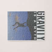 Gravity Is A Myth Rock Wall Climbing Jigsaw Puzzle | Zazzle