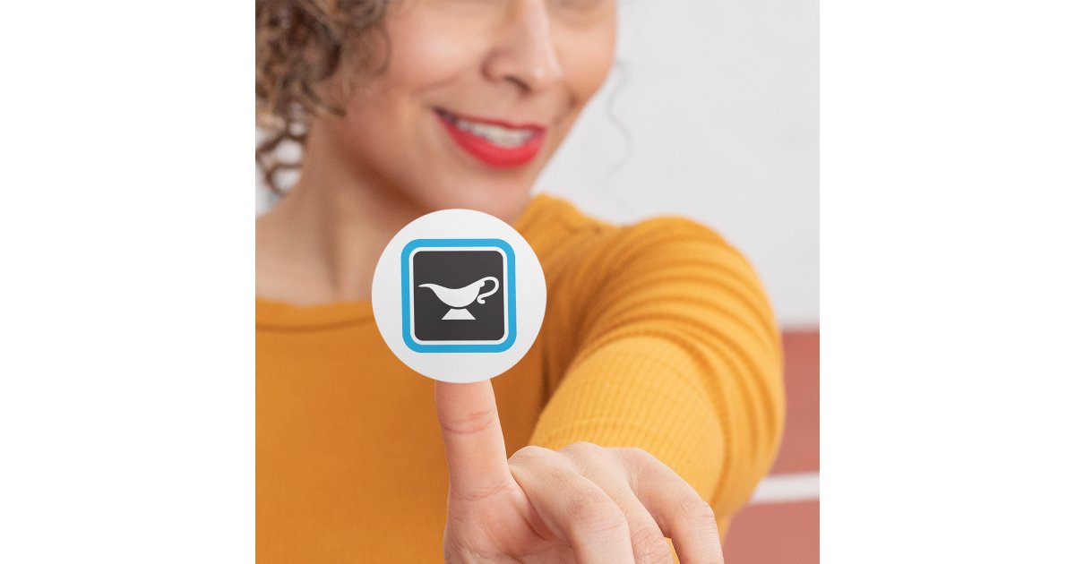 Gravy Boat Icon Square Sticker | Zazzle