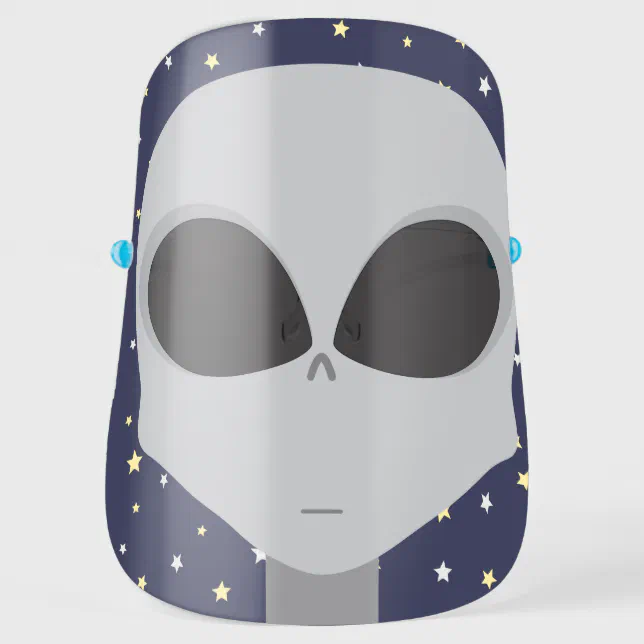 Gray Alien Face Shield | Zazzle