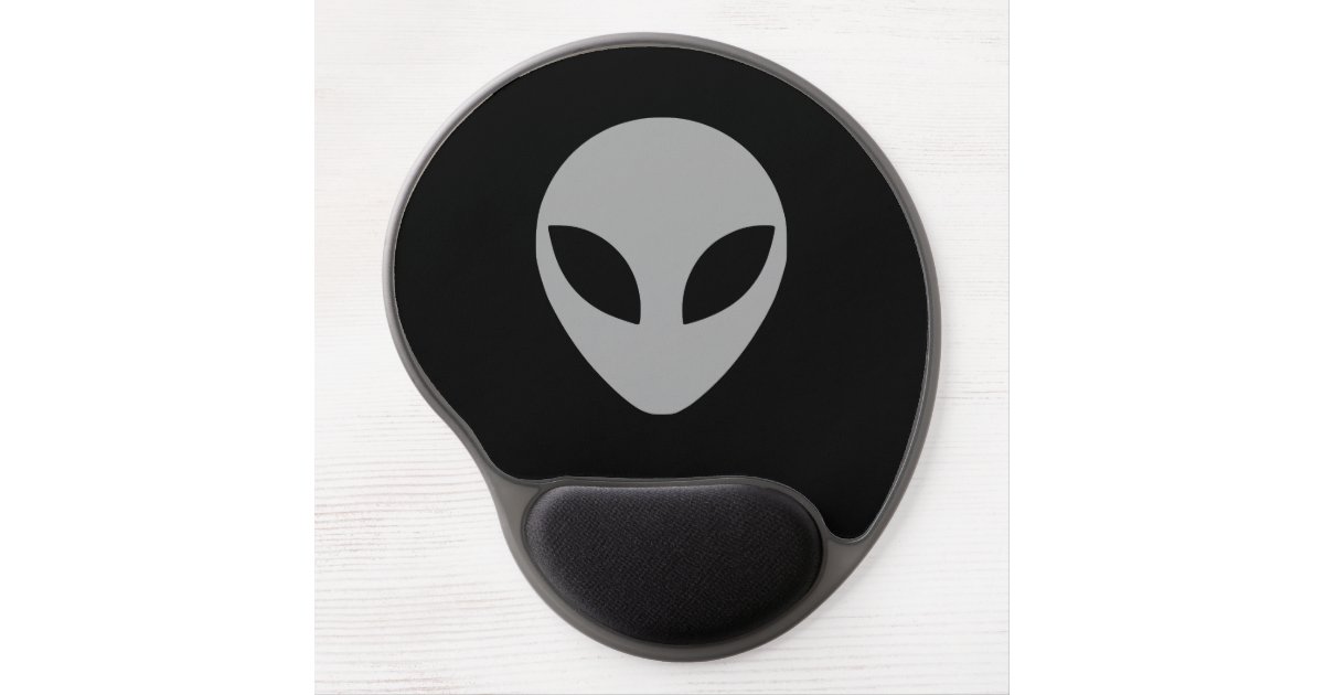 Gray Alien Head Gel Mouse Pad | Zazzle