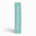Gray and Aqua Chevron Custom Monogram Binder | Zazzle