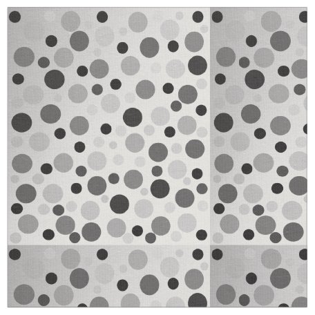 Polka Dots on Gray Fabric By The Yard Fat Quarter | Zazzle