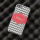 Gray and Coral Chevron Phone Case | Zazzle