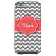 Gray and Coral Chevron Phone Case | Zazzle