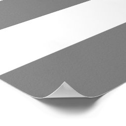 Gray and White Stripes Poster | Zazzle