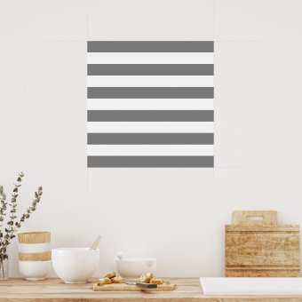 Gray and White Stripes Poster | Zazzle