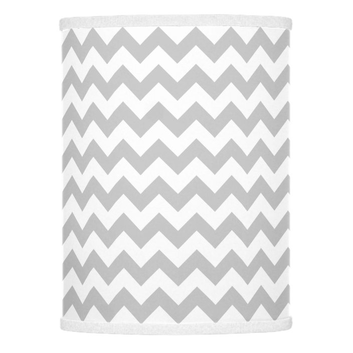 Gray and White Zigzag Chevron Pattern Lamp Shade | Zazzle.com