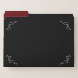 Gray Ankh Gothic Art File Folder | Zazzle