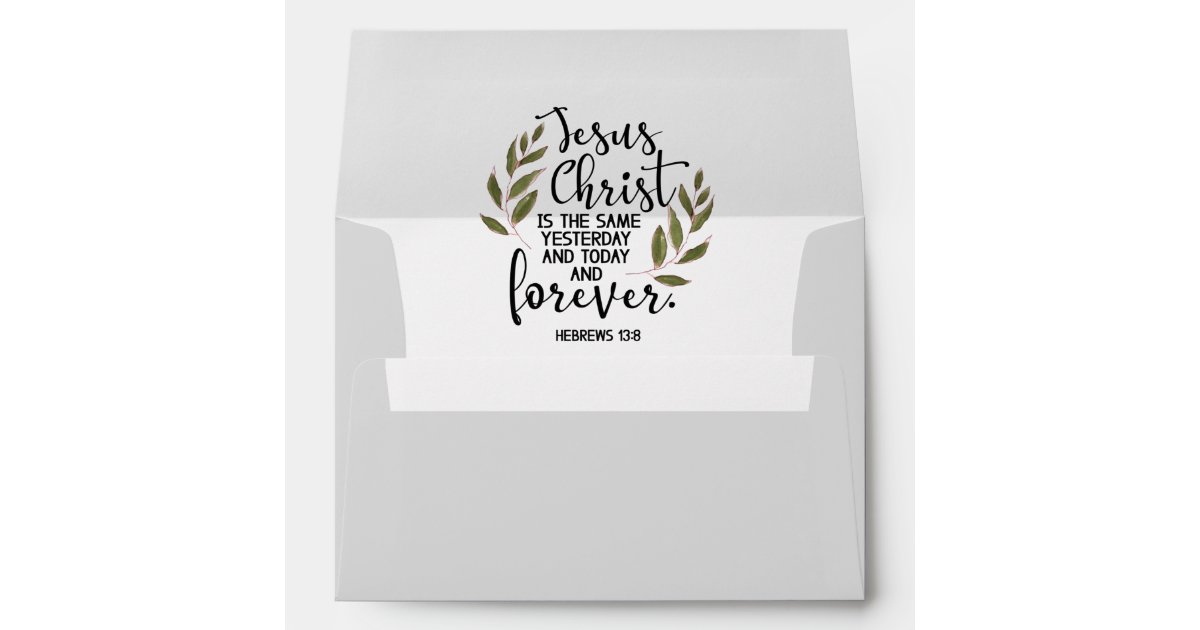 Gray Bible verse Envelope | Zazzle