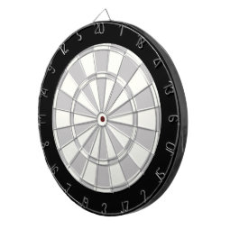 Gray Black And White Dart Board | Zazzle