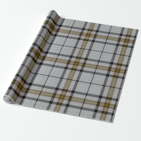 Taupe Gray Red Black Tartan Plaid Fabric | Zazzle