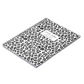 Gray Black Leopard Animal Print Pattern Notebook | Zazzle