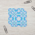 Gray Blue Ceramic Tile Square Business Card | Zazzle