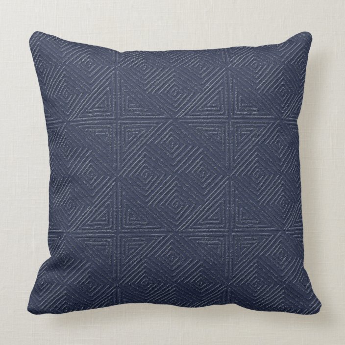 Gray Blue Diamond Shapes Pattern Throw Pillow | Zazzle.com