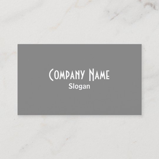 Gray Business Card | Zazzle.com
