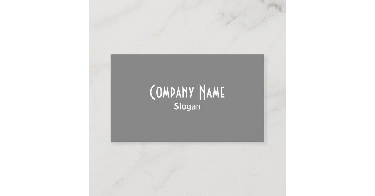 Gray Business Card | Zazzle