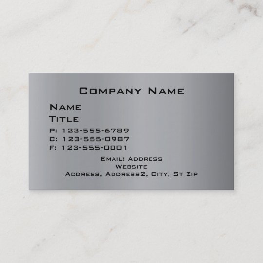Gray Business Cards | Zazzle.com