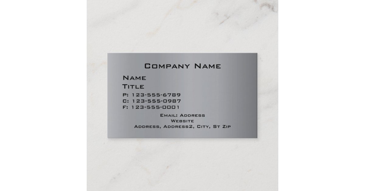 Gray Business Cards | Zazzle