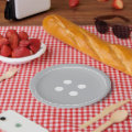Gray Button Paper Plates | Zazzle