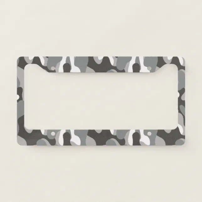 Gray Camouflage. Camo your License Plate Frame | Zazzle