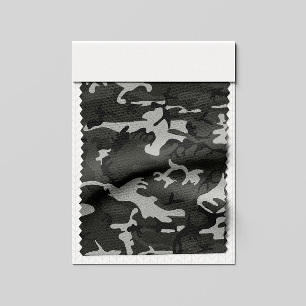 Military Gray Camouflage Pattern Fabric | Zazzle