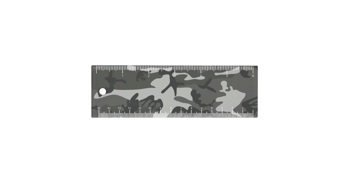 Gray Camouflage Pattern, Military Pattern, Army Ruler | Zazzle
