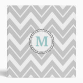 Gray Chevron 3 Ring Binder | Zazzle