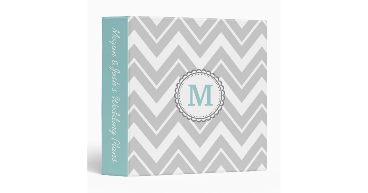 Gray Chevron 3 Ring Binder | Zazzle