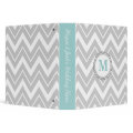 Gray Chevron 3 Ring Binder | Zazzle