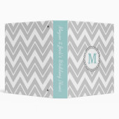 Gray Chevron 3 Ring Binder | Zazzle