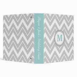 Gray Chevron 3 Ring Binder | Zazzle