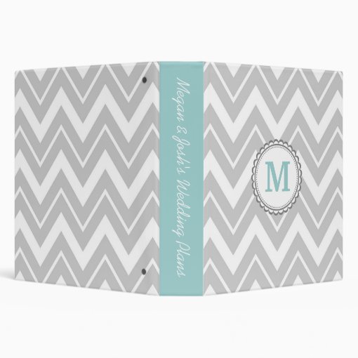 Gray Chevron 3 Ring Binder | Zazzle