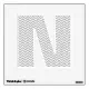 Gray Chevron Letter n Wall Sticker | Zazzle