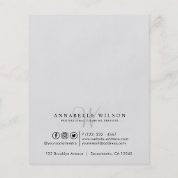 Gray Cleaning Services Flyer | Zazzle
