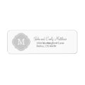 Gray Custom Personalized Monogram Label | Zazzle