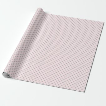 Gray Dots on Pink Wrapping Paper | Zazzle