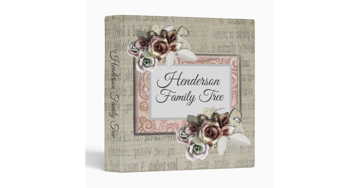 Gray Elegant Genealogy Family Tree Album | Zazzle