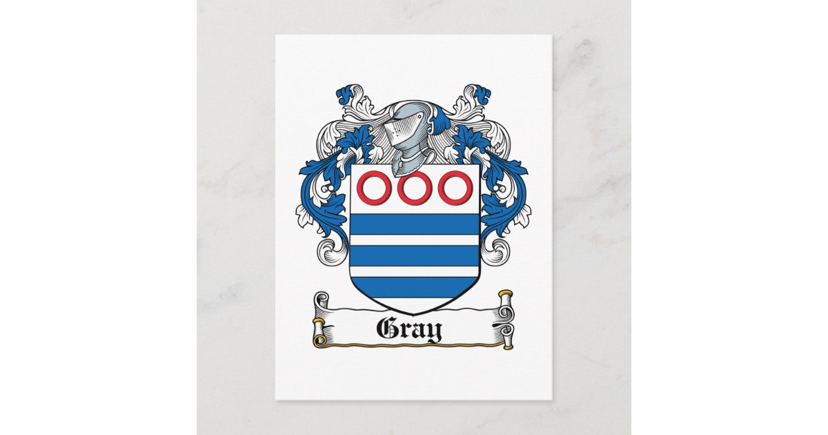 Gray Family Crest Postcard | Zazzle